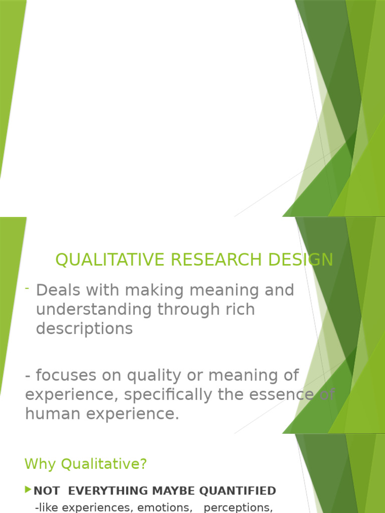 Understanding Qualitative Research Design | PDF | Qualitative Research ...