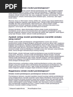 Sintaks Model Pembelajaran Problem Based Learning | PDF