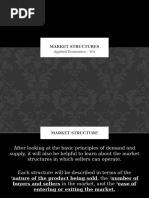 Market Structures - Notes For Economics Students | PDF