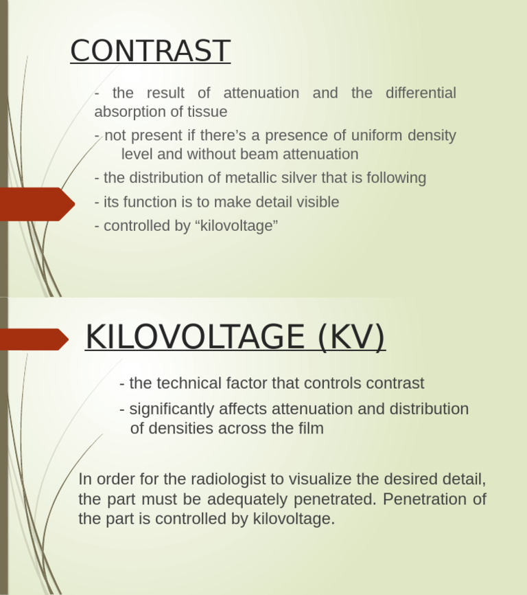 Radiographic Contrast Essentials | PDF