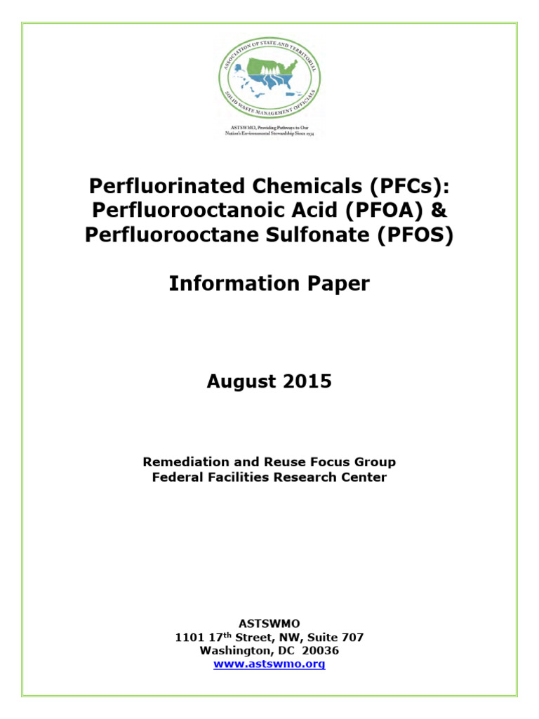 pops-astswmo-pfcs-2015 | PDF | Environmental Remediation