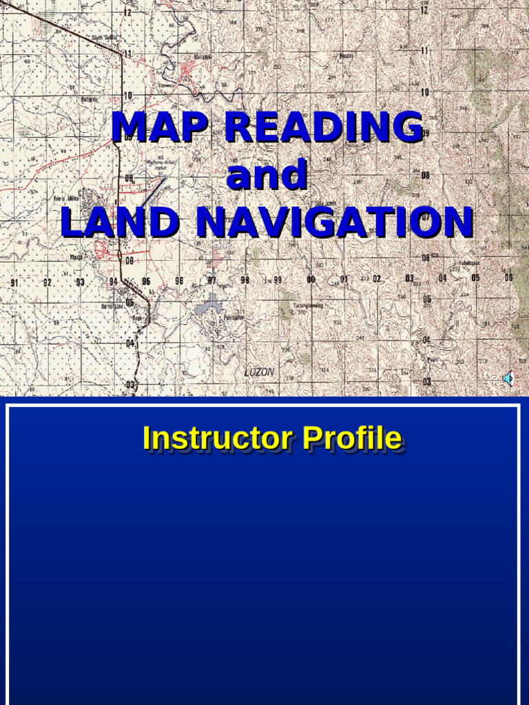 Map Reading Land Navigation | PDF | Geographical Technology | Cartography