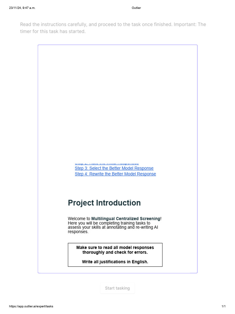 Multilingual Centralized Screening Guide Pdf