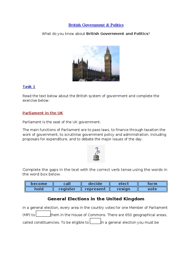 Understanding UK Government Structure | PDF