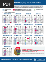 Waste Collection Calendar 2024 - Access | PDF | Municipal Solid Waste ...