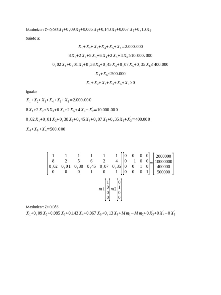 Linear Programming Optimization | PDF