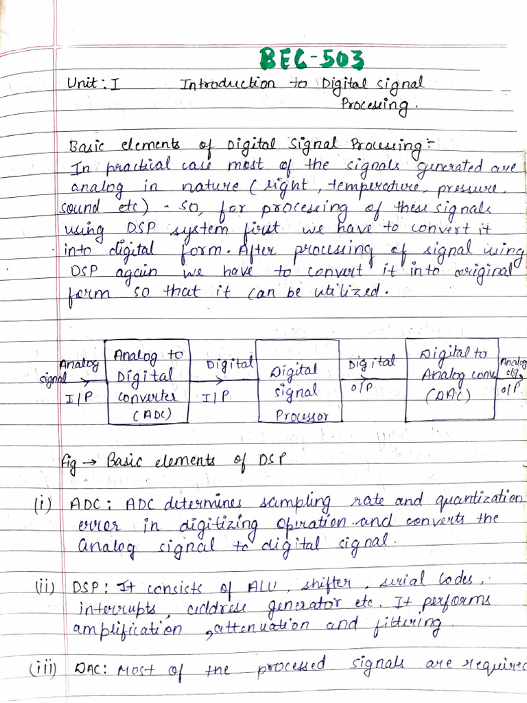 All 5 Units DSP | PDF | Rounding | Signal Processing