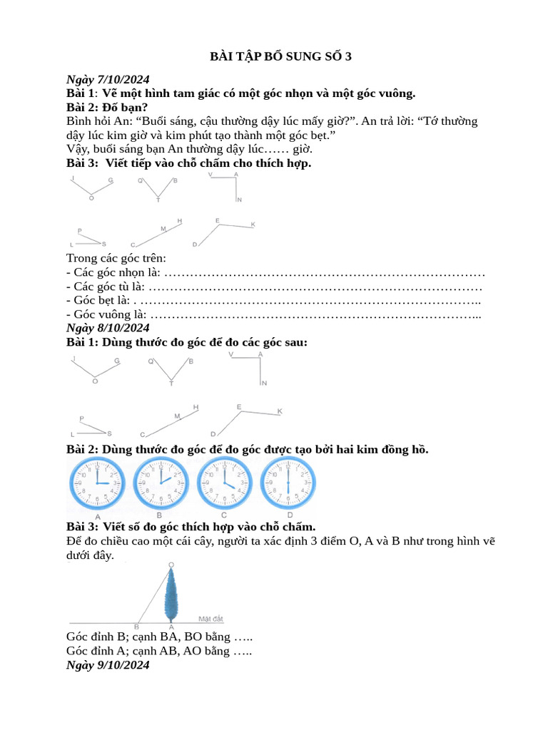 BAI TAP BO SUNG SO 3 | PDF
