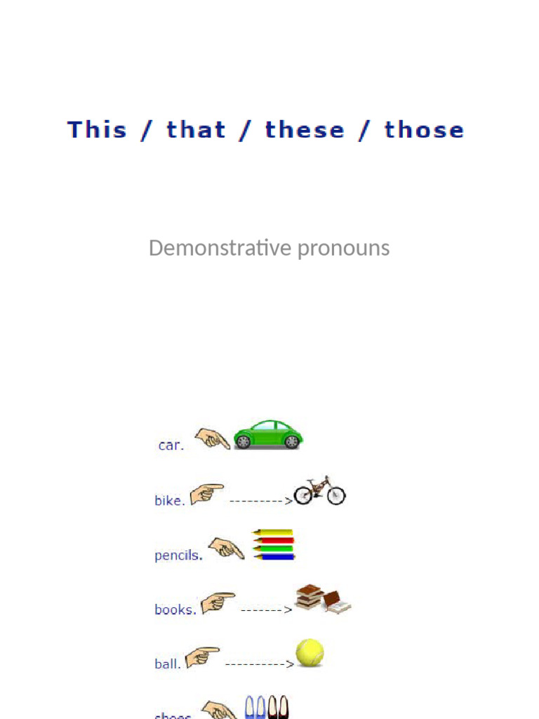 This - These - That - Those | PDF