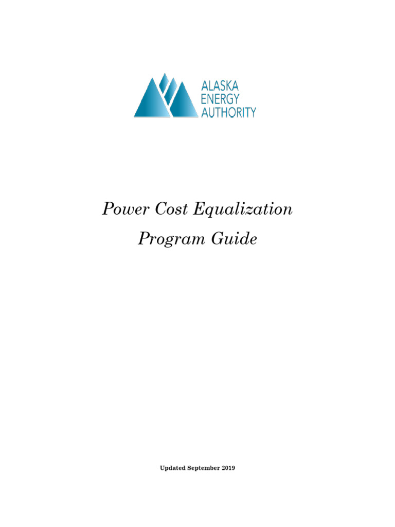 Pce Program Guide 100319 | PDF | Public Utility | Expense