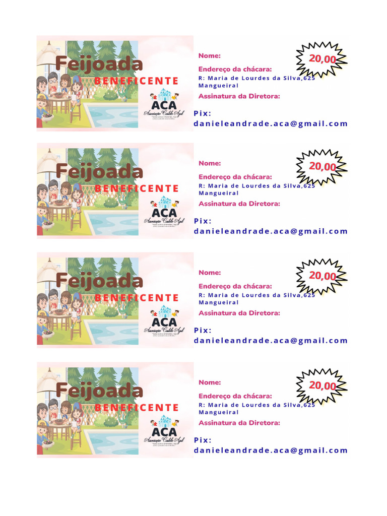 Ingresso Feijoada 20,00 | PDF