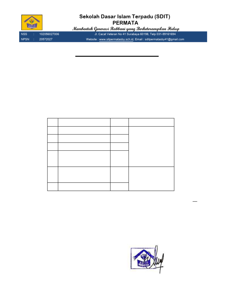 Surat Rekomendasi M-SON90 FEST 2k25 | PDF
