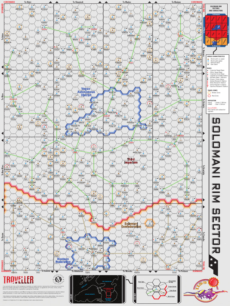 Sector Map - Solomani Rim | PDF