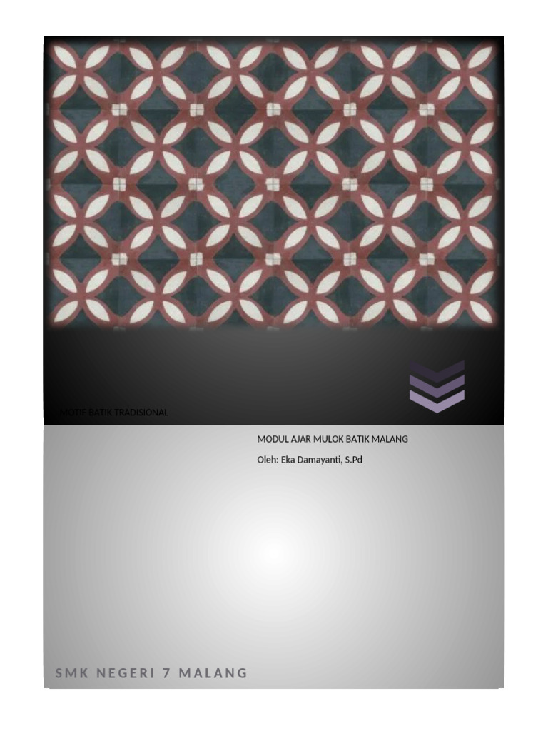 Modul Batik Tradisional Malang | PDF
