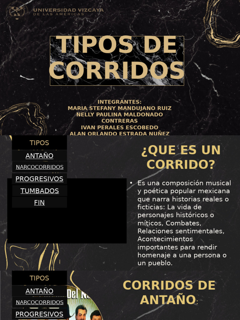 Tipos de Corridos | PDF