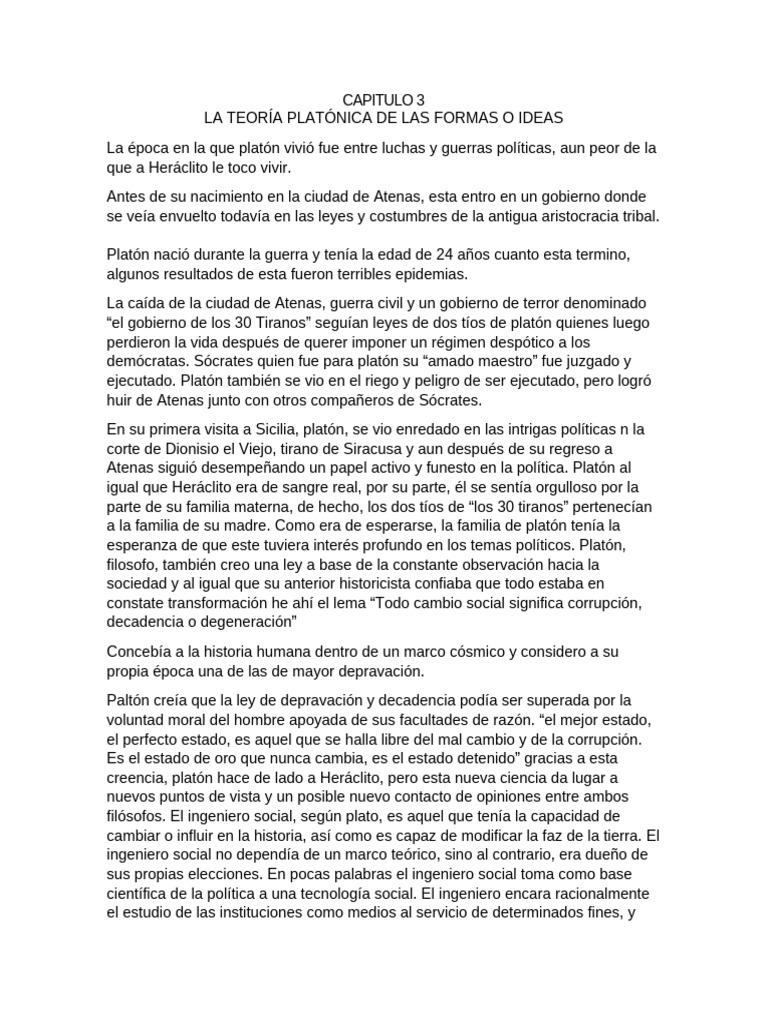 Capitulo 3 | PDF | Platón | Estado (política)