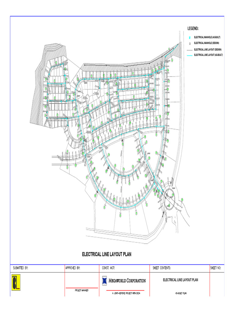 Electrical Line Layout Plan Overview | PDF