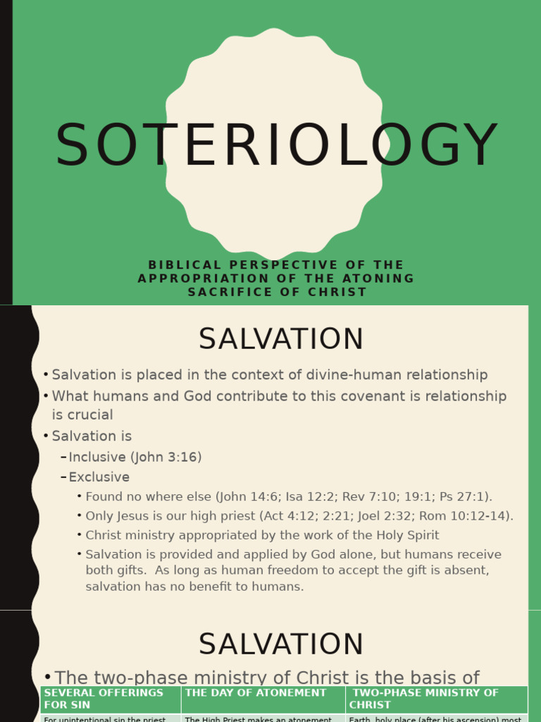 Biblical Soteriology and Salvation | PDF | Justification (Theology ...