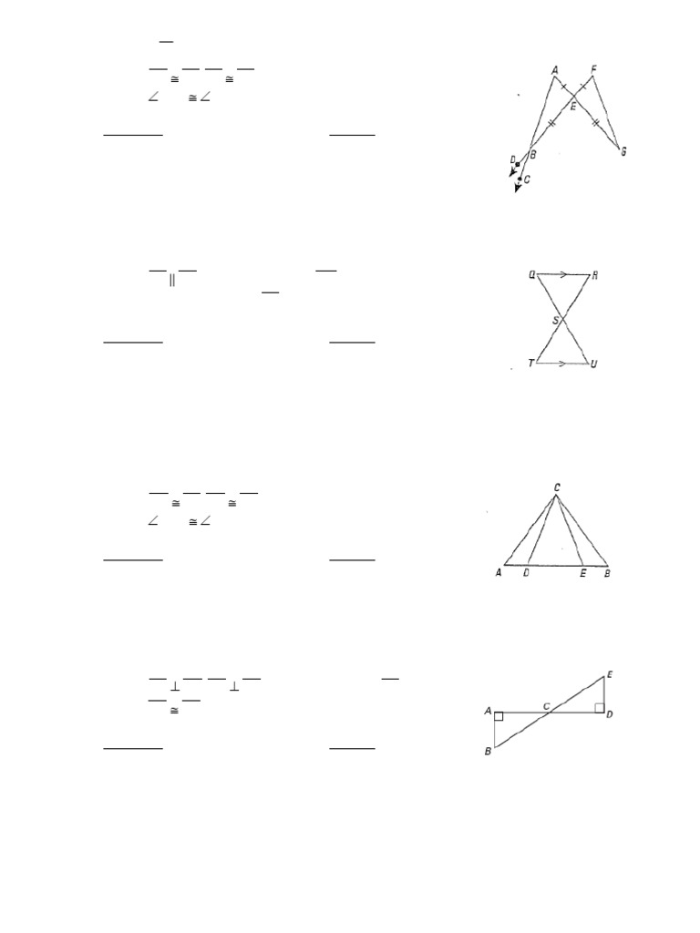 Extra Practice With Triangle Proofs3 | PDF | Euclidean Geometry | Elementary Geometry