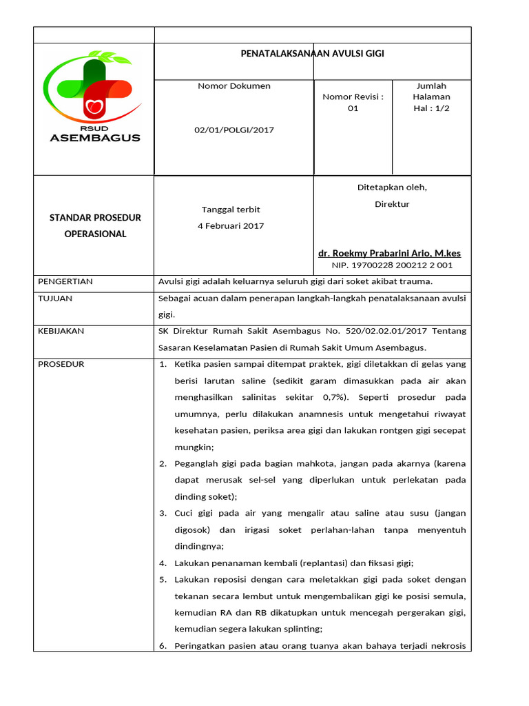 33. AVULSI GIGI | PDF