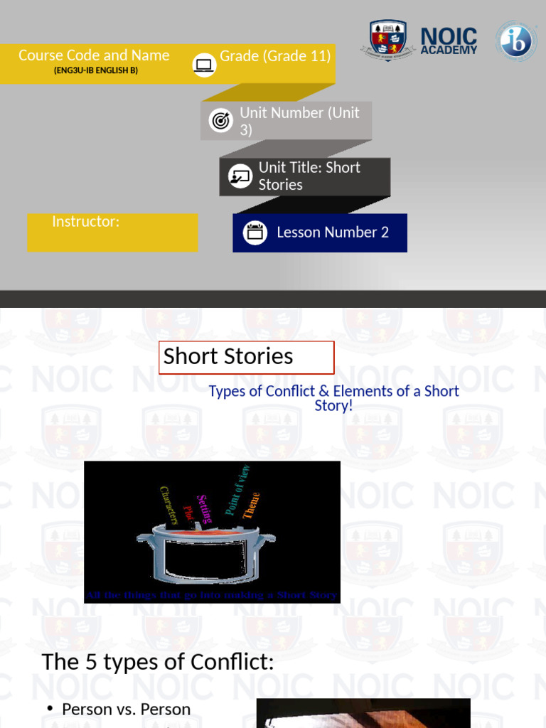 Types of Conflict in Short Stories | PDF | Narration | Plot (Narrative)