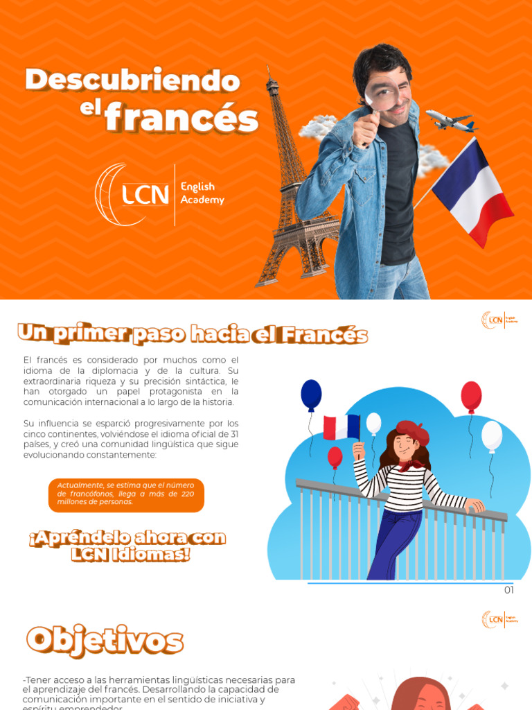 Descubriendo El Francés - LCN Idiomas | PDF | Idioma francés | Lengua española