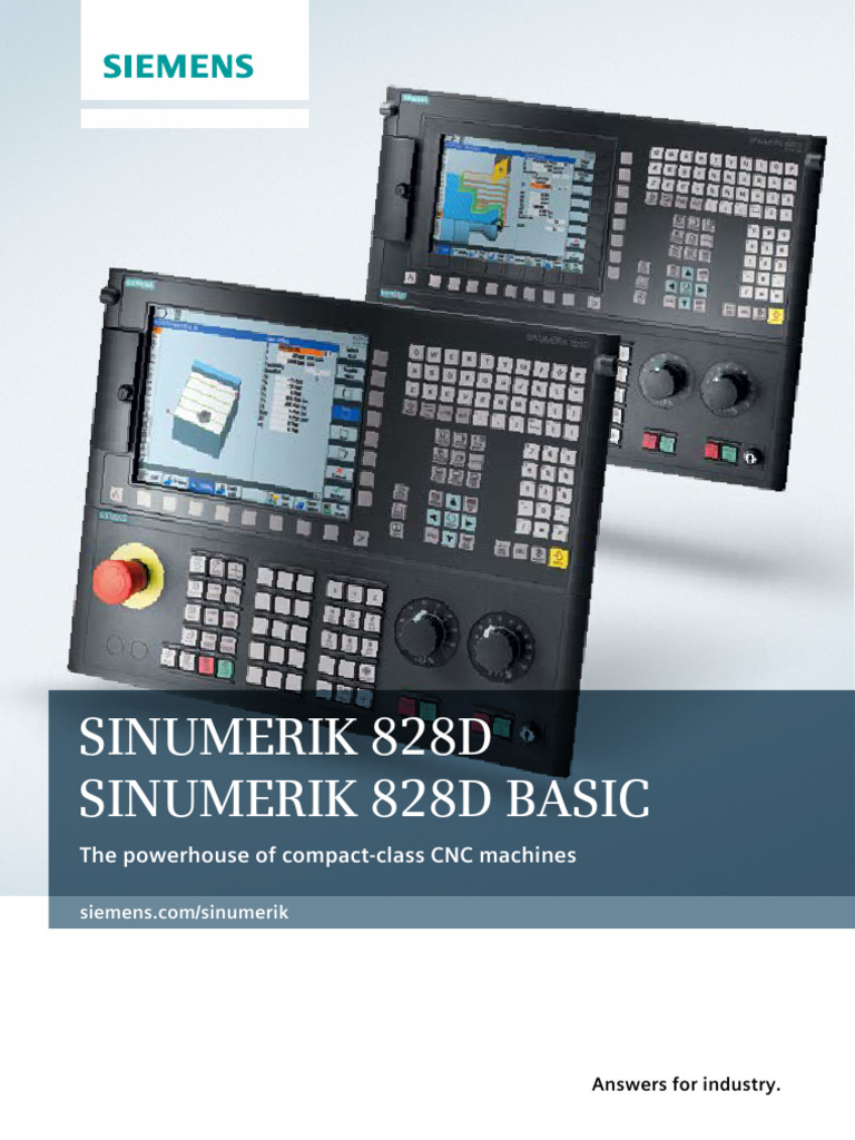Sinumerik 828D 828D Basic | PDF | Numerical Control | Electric Motor
