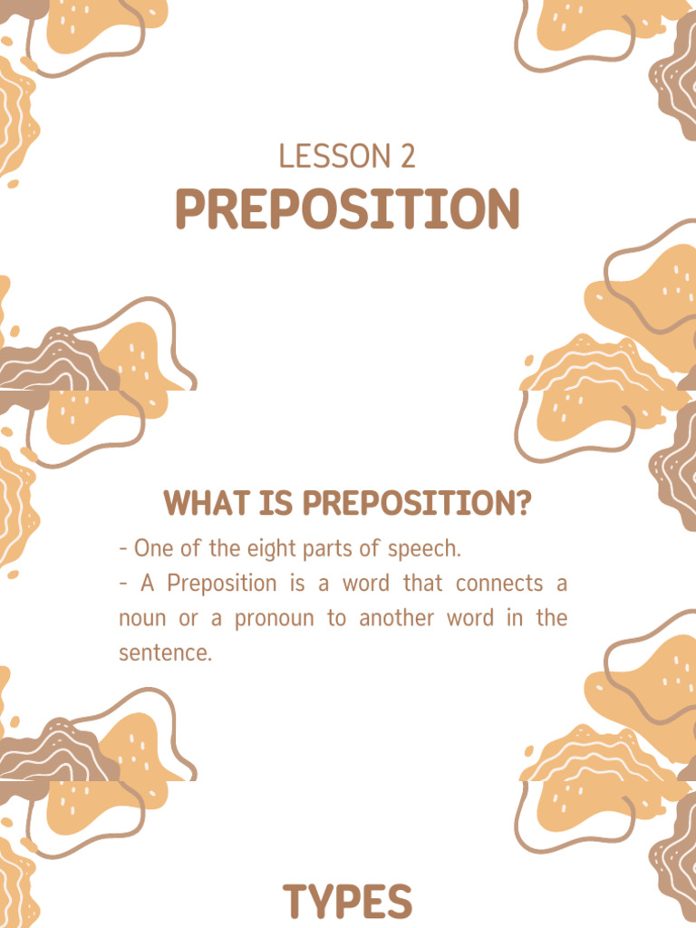 Preposition | PDF | Preposition And Postposition | English Grammar