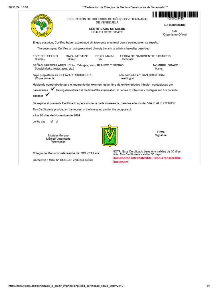 DRAKO CERTIFICADO | PDF