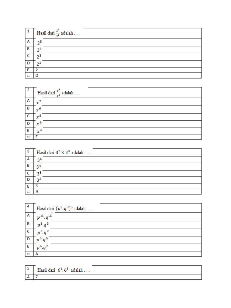 Soal PSTS MTK Kelas X Semua Jurusan | PDF