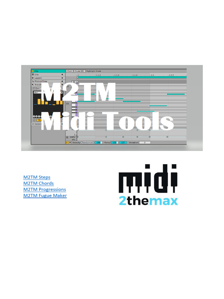 M2TM MIDI Tools Overview | PDF | Scale (Music) | Interval (Music)