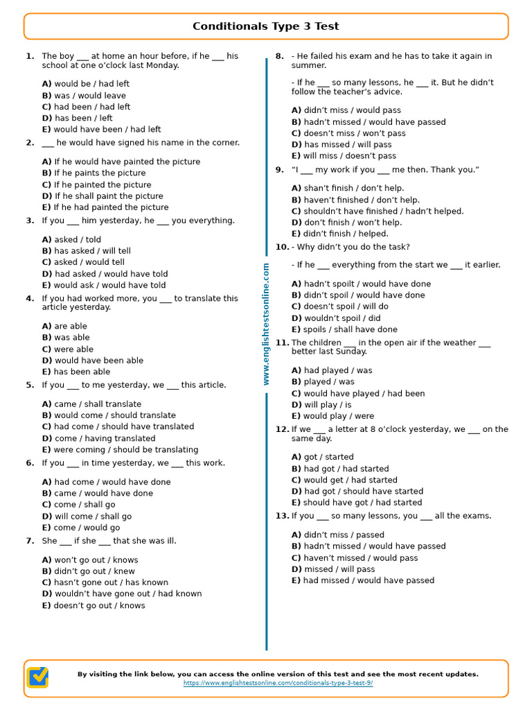 1407_conditionals-type-3-test_englishtestsonline.com | PDF