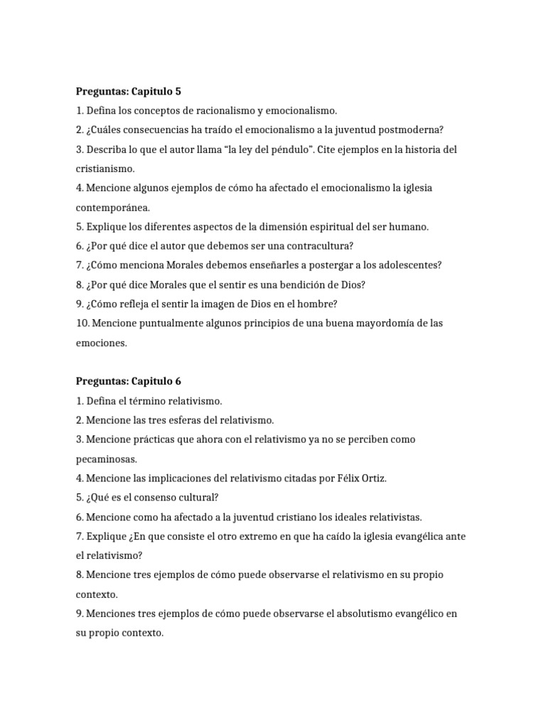 Racionalismo, Emocionalismo y Relativismo | PDF