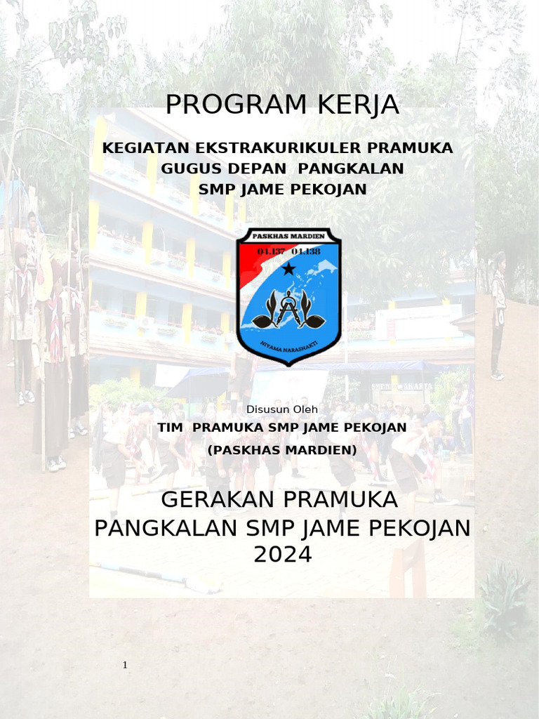13.4 Program Kerja Ekskul Pramuka | PDF