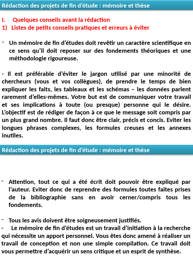 2_rédaction_mémoire_et_thèse | PDF | Mémoire | Nombre grammatical