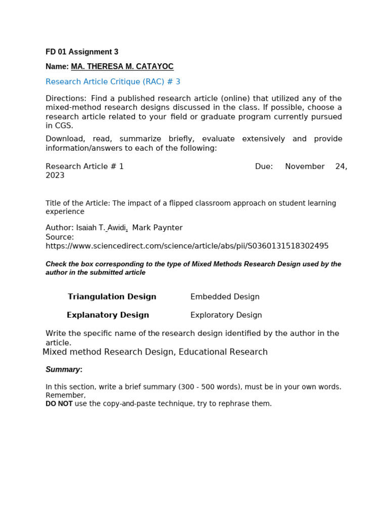 ASSIGNMENT 3 | PDF | Survey Methodology | Statistics