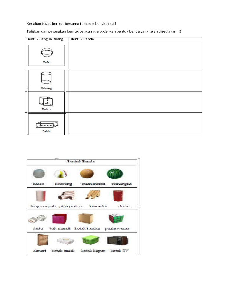 Tugas Bangun Ruang | PDF