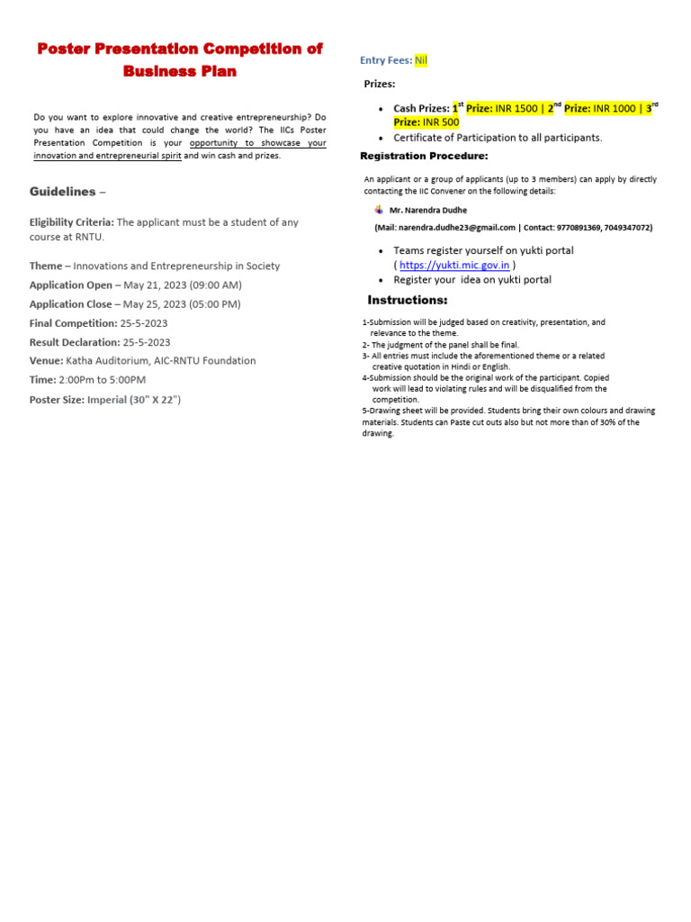 Guidelines of Poster Presentation | PDF | Justice | Crime & Violence