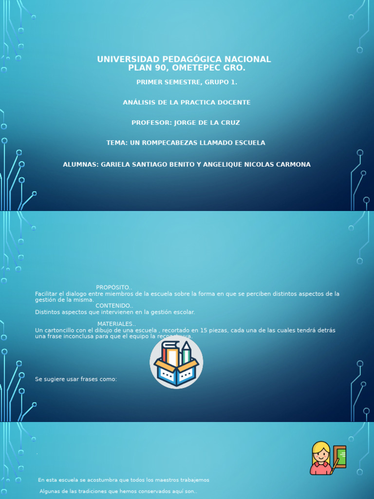 Diapositiva Upn 2 | PDF | Enseñando | Escuelas