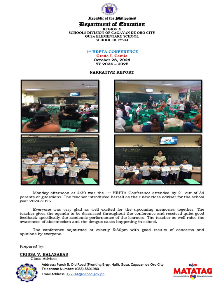 1st HRPTA CONFERENCE - NR | PDF