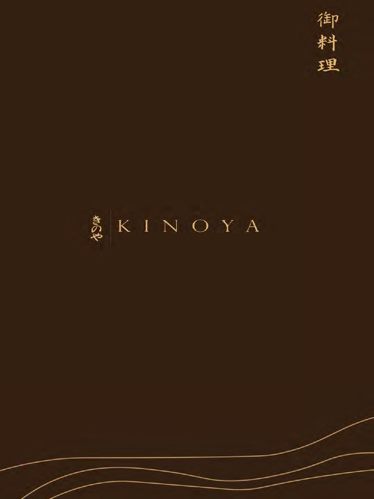 Kinoya Food Menu | PDF