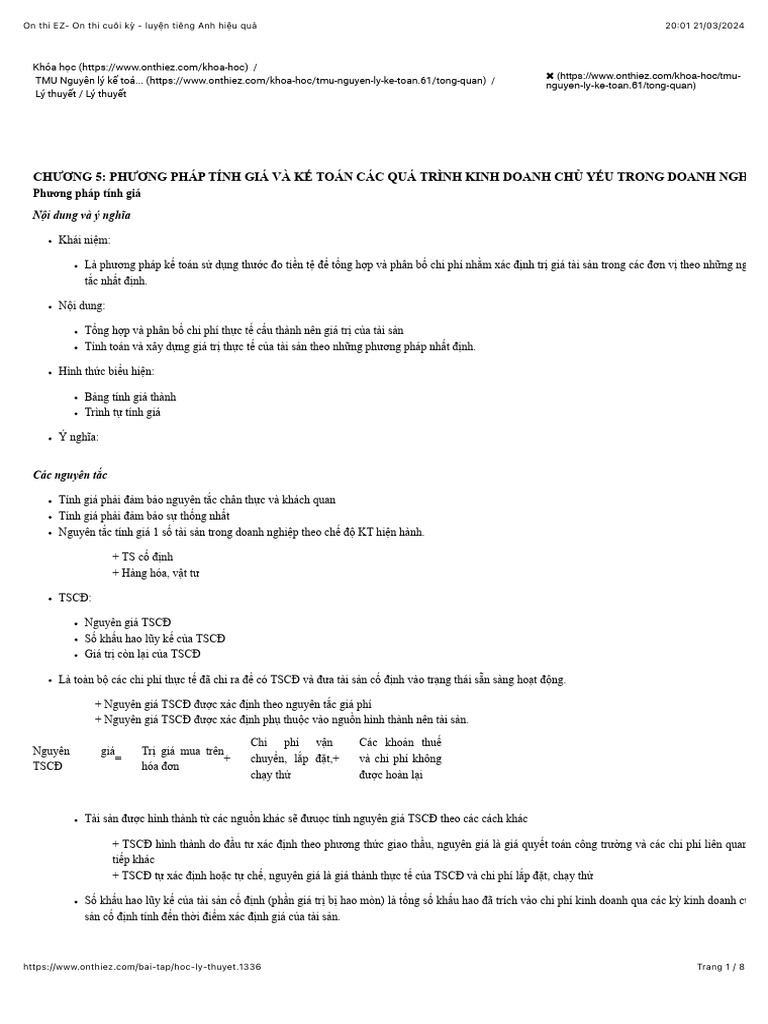 Chương 5 - NLKT | PDF