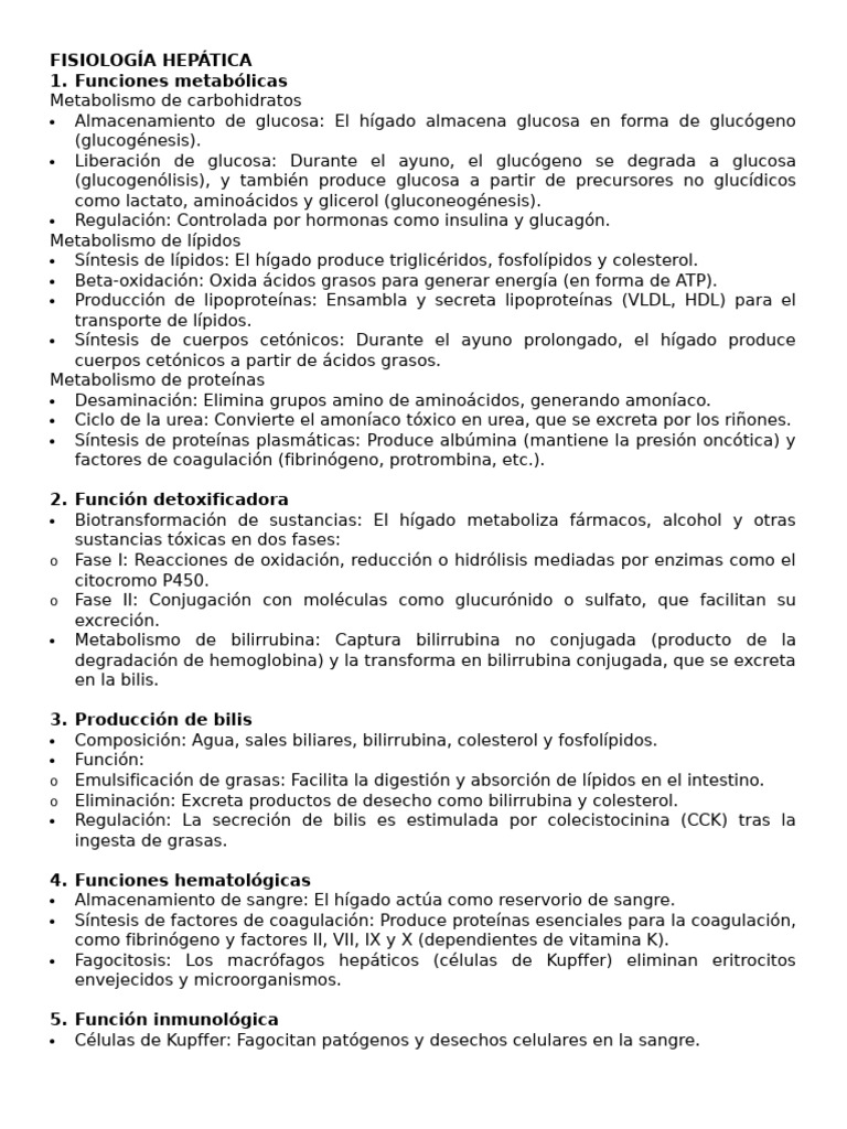 FIsiología Hepática, Renal y Estudios de Laboratorio | PDF | Riñón ...