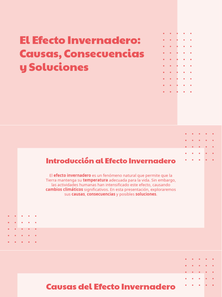 Efecto Invernadero: Causas y Soluciones | PDF