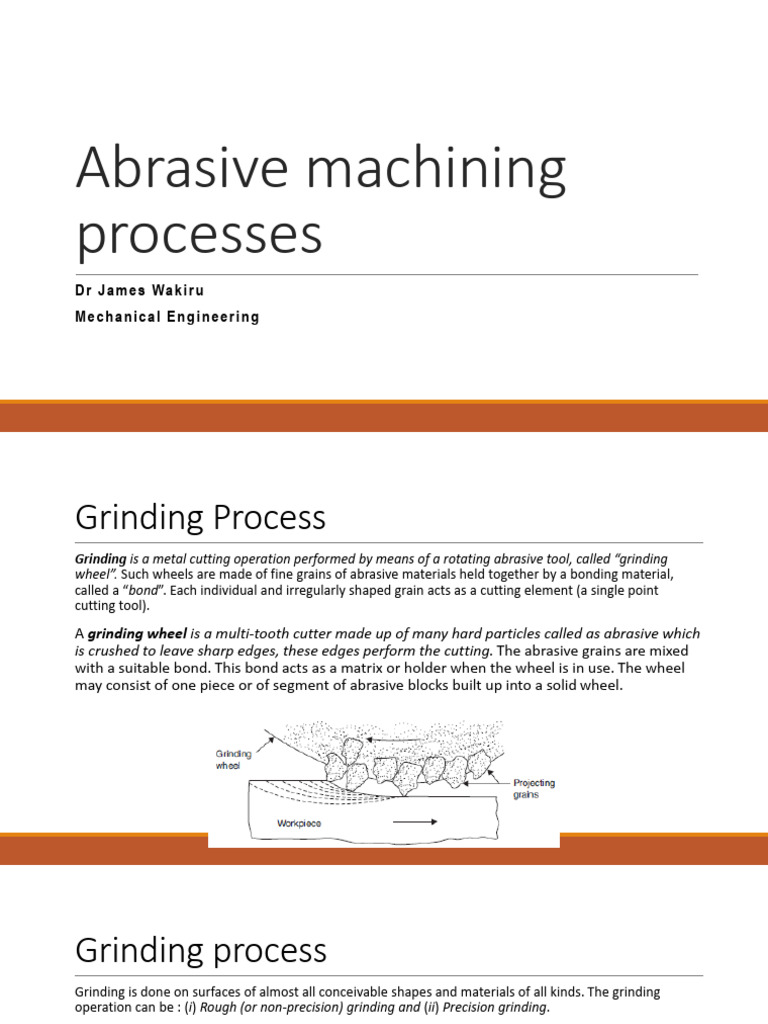 Lec5 - Abrassive Machining-Grinding Wheel Properties | PDF | Grinding (Abrasive Cutting) | Abrasive
