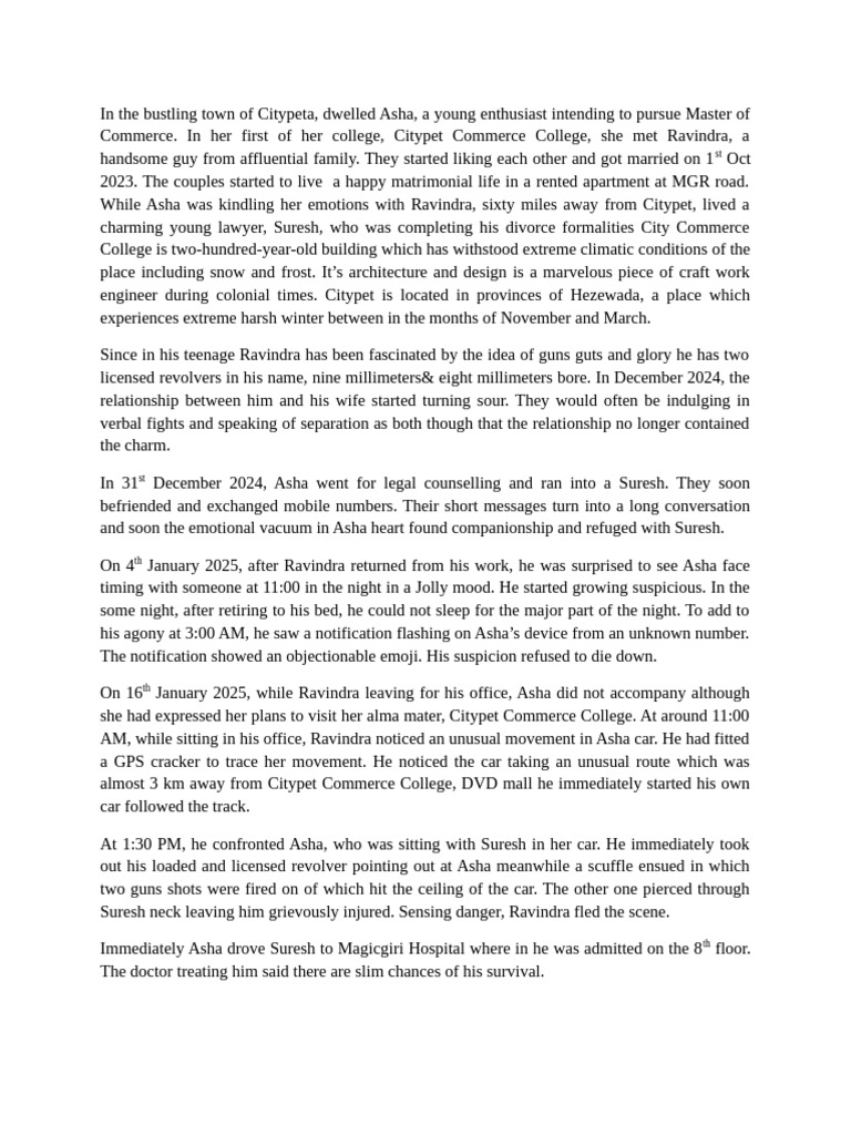 Asha's Tragic Love Triangle and Aftermath | PDF | Acquittal