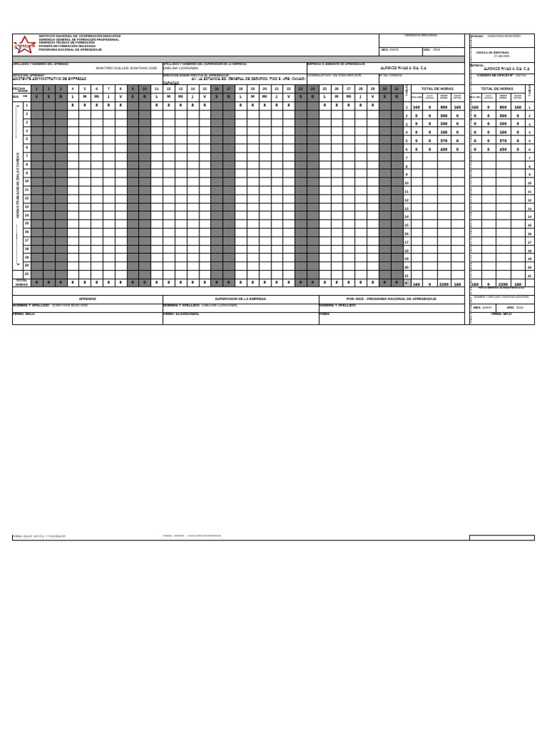 Formato Final Carpeta Ince Jonathan Montaño 2019 | PDF