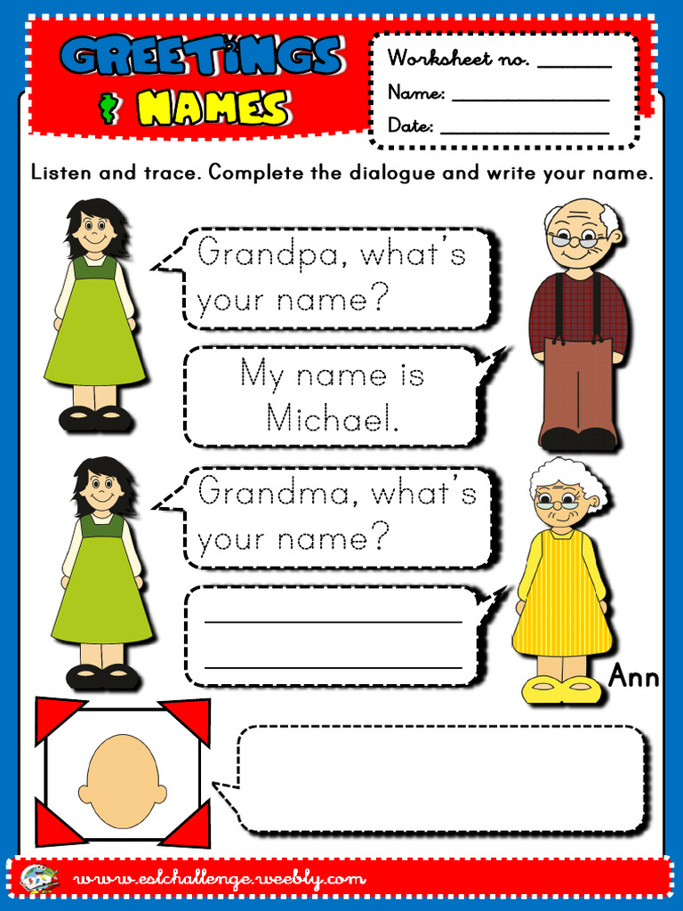 Greetings Name WS2 | PDF