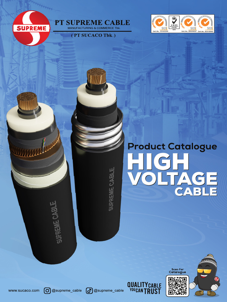 Catalog High Voltage Cable CAP-111 | PDF | Insulator (Electricity ...