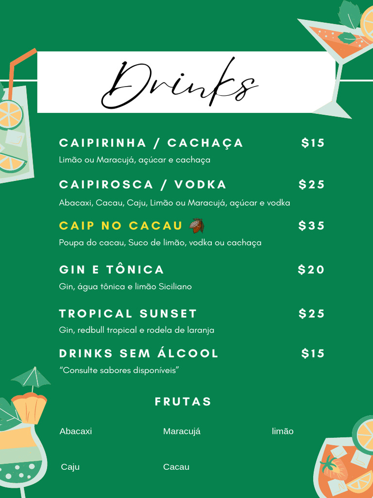 Pink Illustrated Feminine Drinks Menu.pdf | PDF